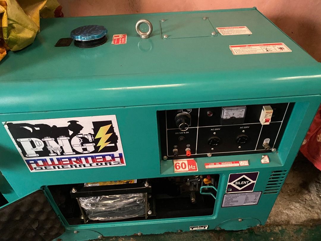 PMG Power Tech Diesel Generator Set 5KVA, Commercial & Industrial ...