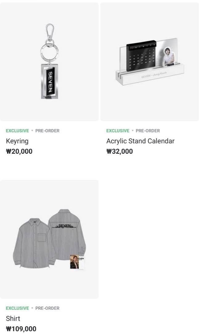 [PO] BTS Jeon Jungkook Seven official keyring, Hobbies & Toys ...