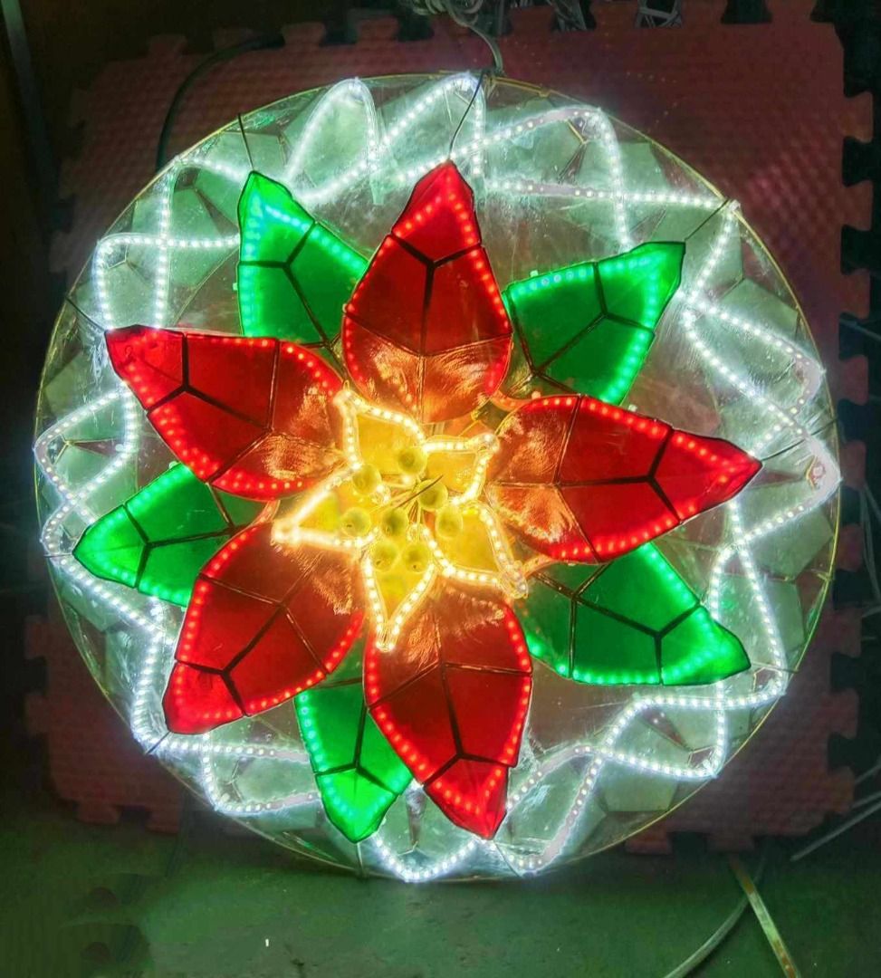 Poinsettia Capiz Parol Christmas Lantern Limited Edition Multicolor ...