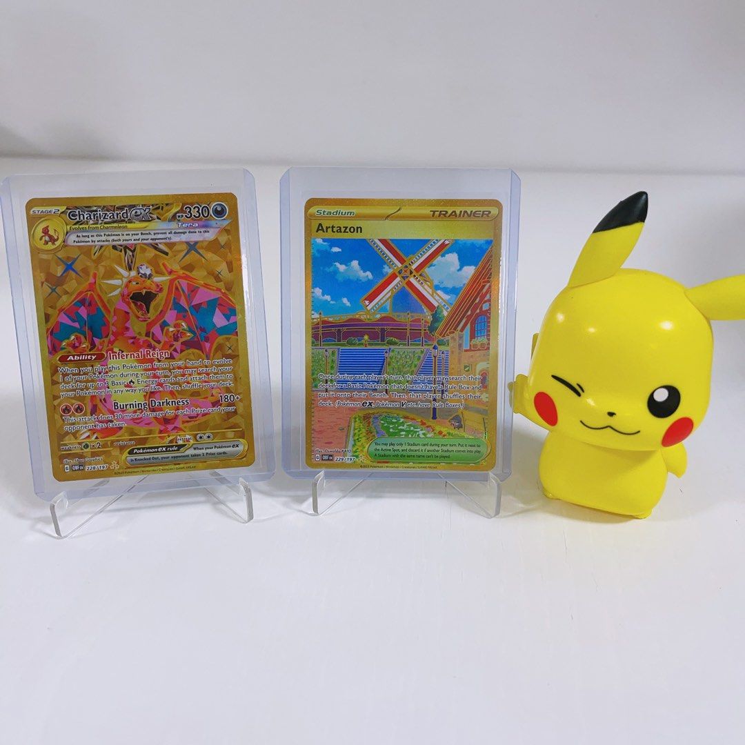 Pokémon cards - OBF Obsidian Flames Gold Cards Hyper Rare - Artazon and ...