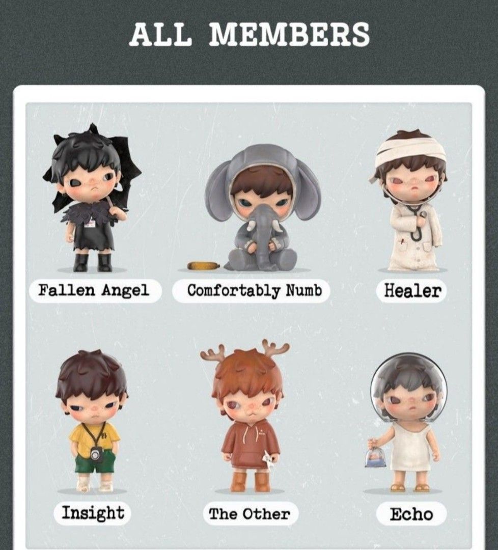 POPMART Hirono City of Mercy Series - Fallen Angel Character, Hobbies ...