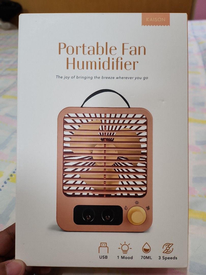 Portable Fan himidifier, Furniture & Home Living, Lighting & Fans, Fans ...