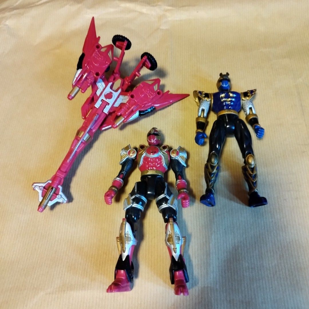 Power Ranger Ninja Storm Crimson Ranger Battlizer & Navy Ranger ...
