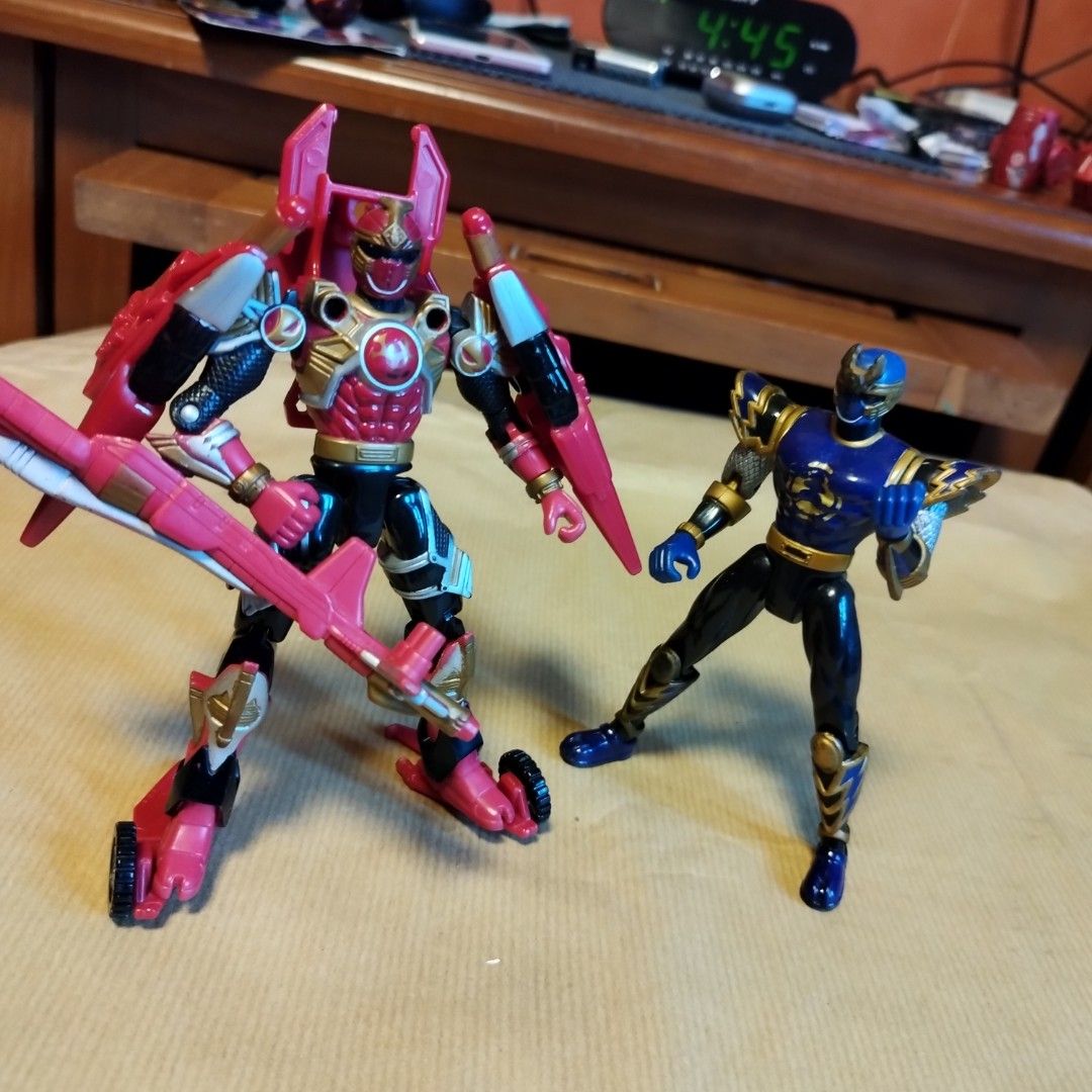 Power Ranger Ninja Storm Crimson Ranger Battlizer & Navy Ranger ...