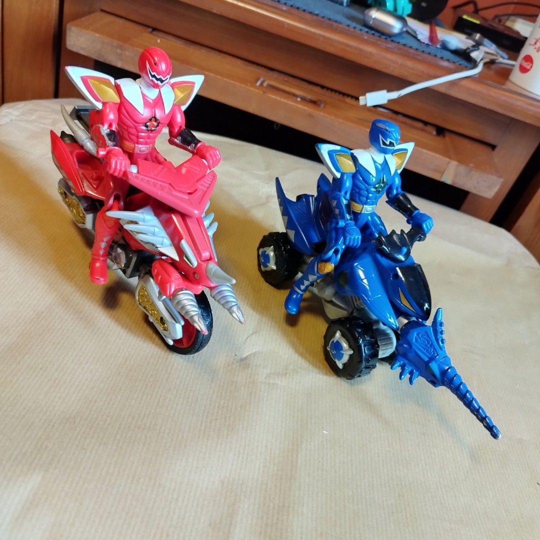 Power Rangers Dino Thunder Riding figures // Bakuryuu Sentai Abaranger ...