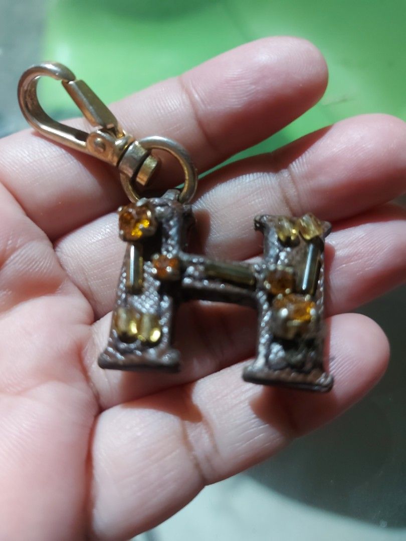 PRADA alphabet letter "H" key chain, Women's Fashion, Jewelry ...