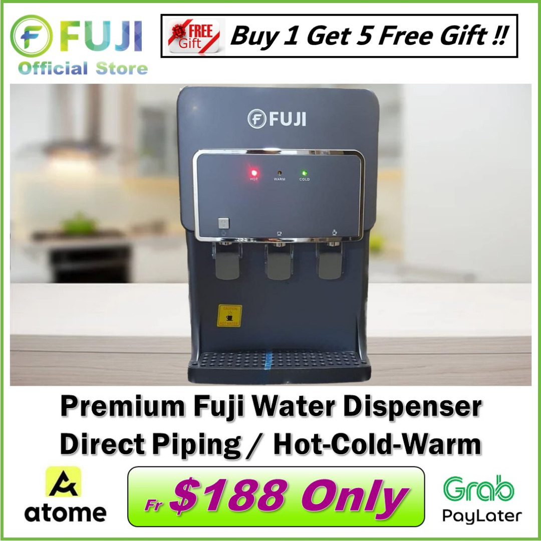 Premium Fuji Water Dispenser With Compressor Cooler & Direct Piping To ...