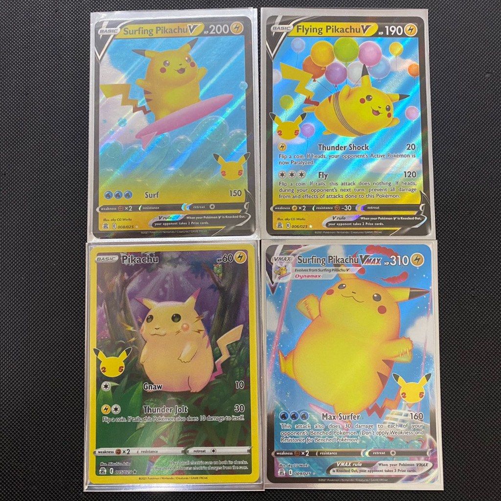 PTCG Pokemon Card - Pikachu Celebrations, Hobbies & Toys, Toys & Games on Carousell
