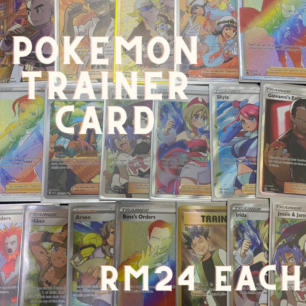 PTCG Pokemon Card - Trainer Card Mystery Pack (Full Art/SIR/Secret/Waifu), Hobbies & Toys, Toys ...