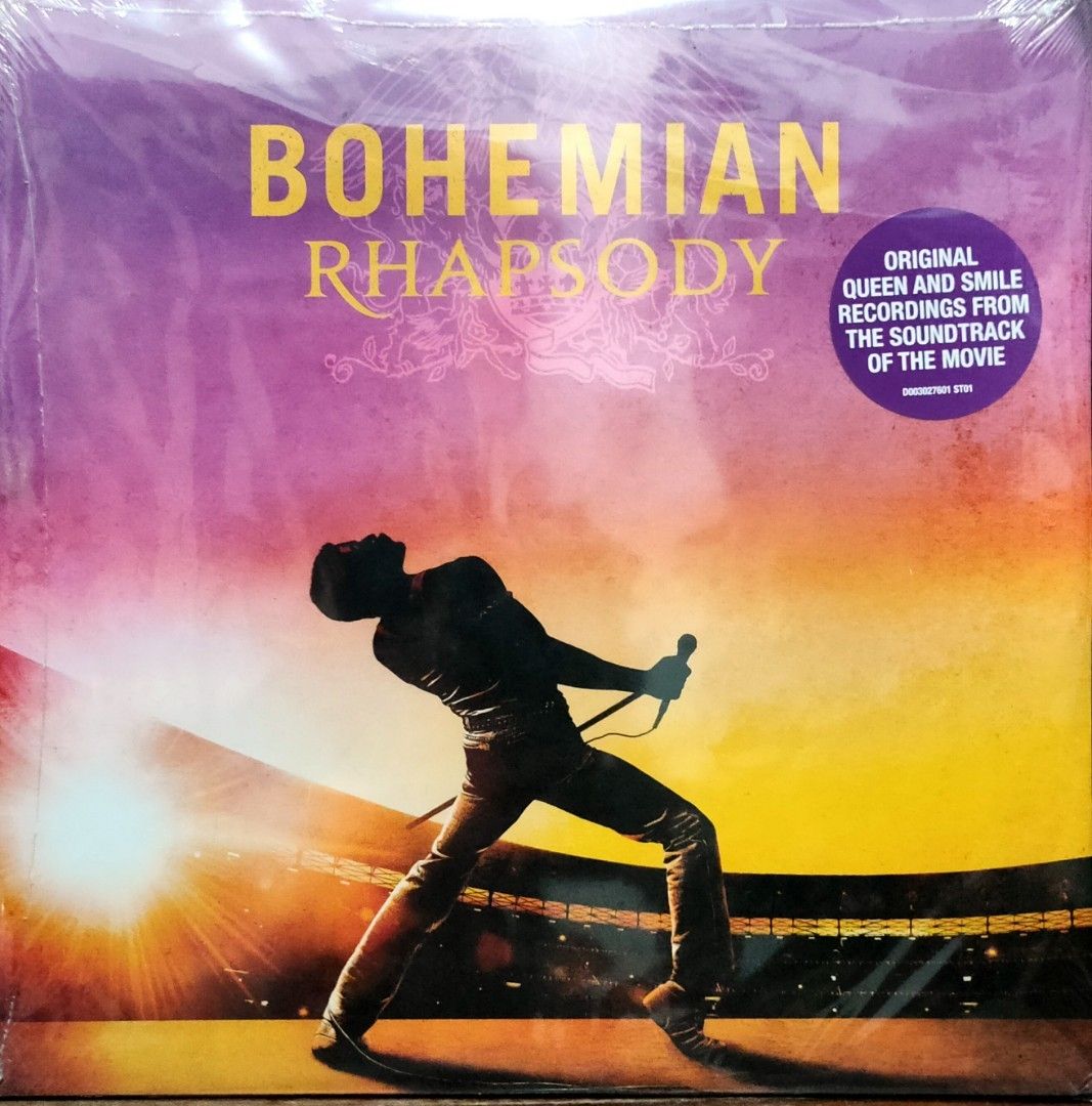 QUEEN Bohemian Rhapsody Original Motion Picture Soundtrack SEALED 2 LP ...