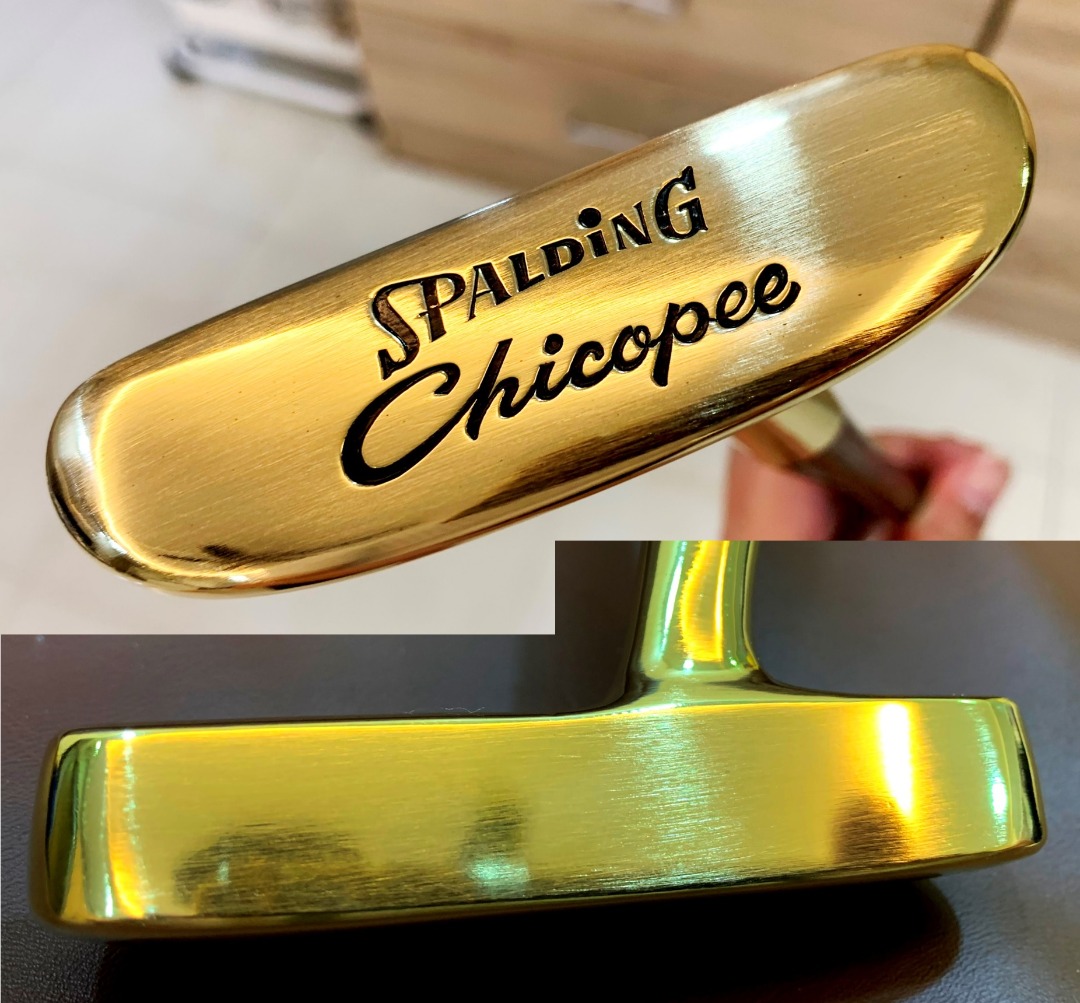 Rare Vintage Wood Shaft Spalding Chicopee golf putter - Polished ...