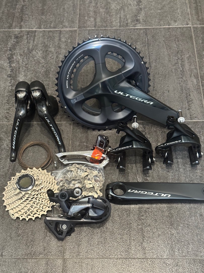 [Readystock]Full shimano ultegra R8000 rim brake groupset, Sports ...