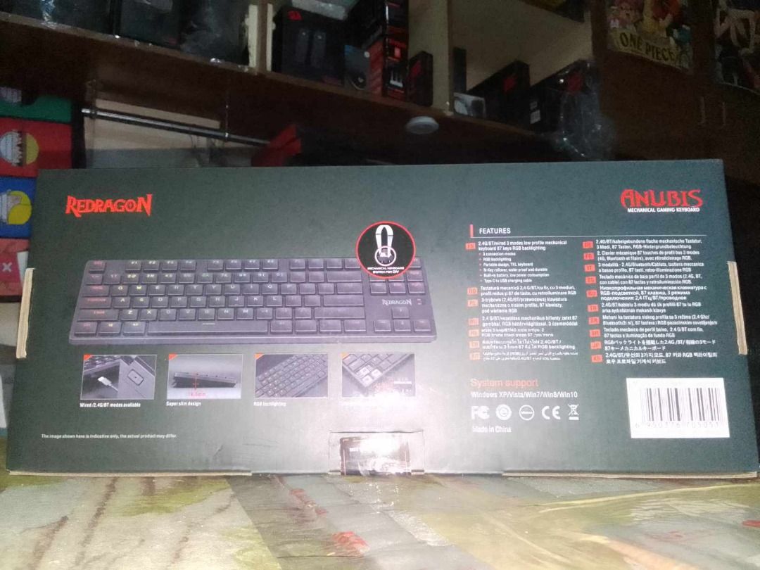 Redragon K539 Anubis 80% Wireless RGB Mechanical Keyboard 5 0 Bluetooth ...