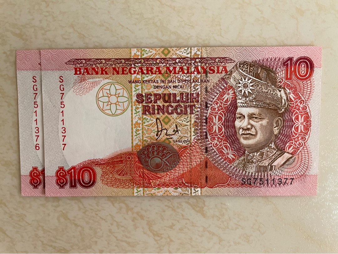 2 running numbers RM10 Malaysia Banknote 6th Series, Hobbies & Toys, Collectibles & Memorabilia ...