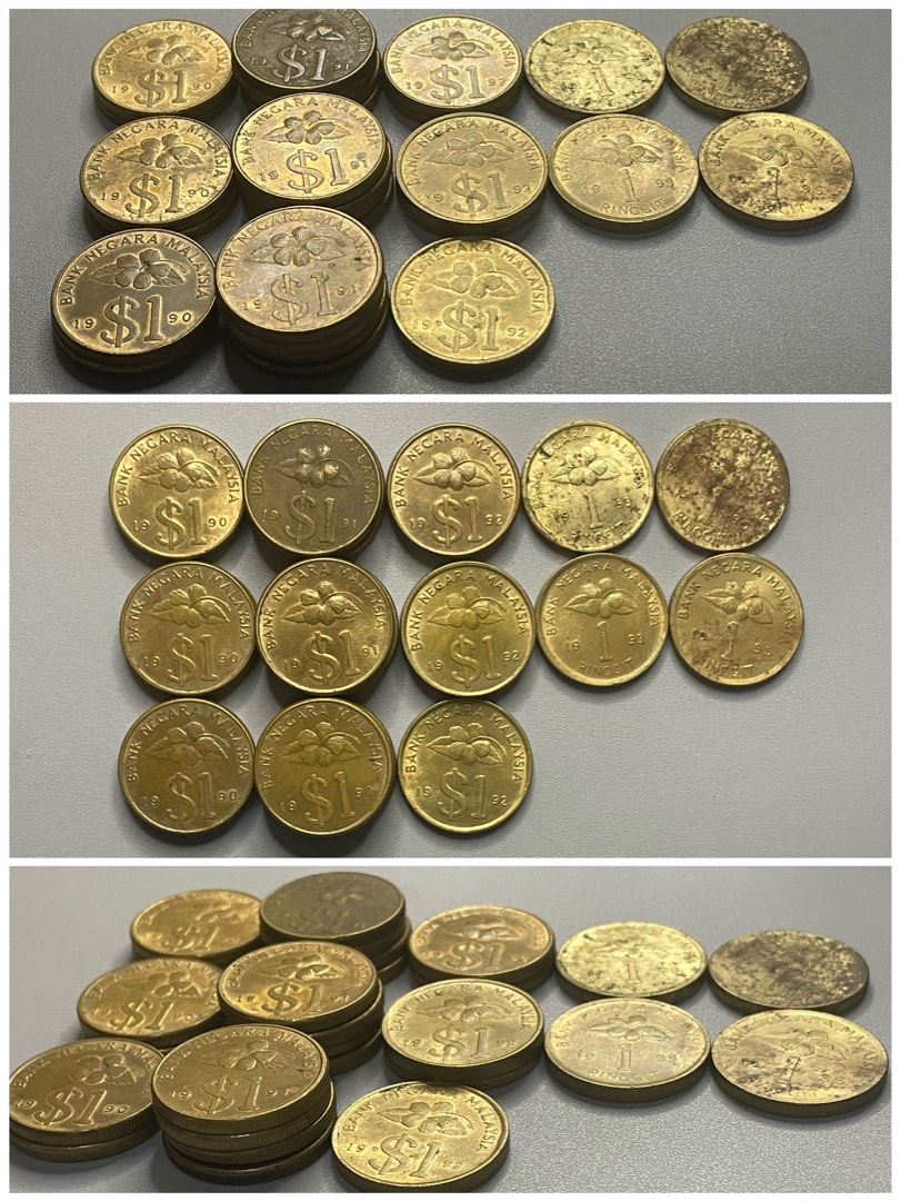 RM50 for all 27pcs Malaysia RM1 keris bunga raya duit lama banknotes ...