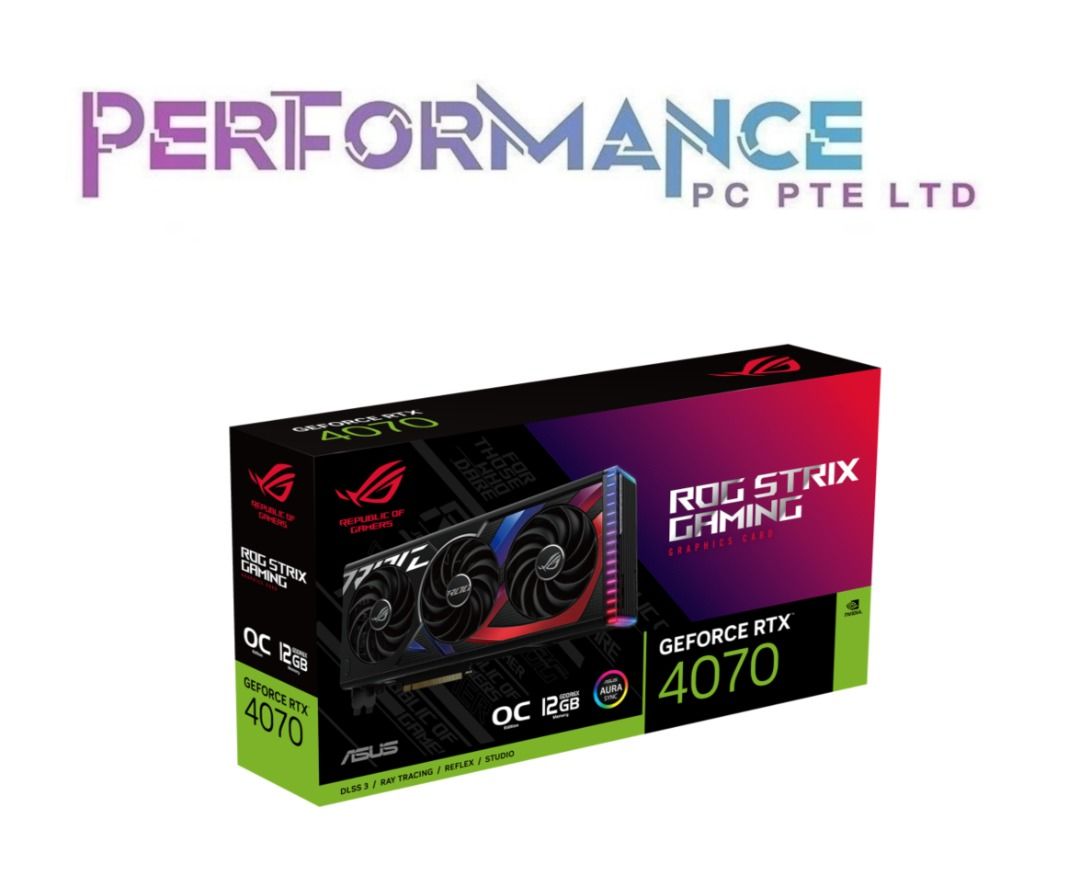ROG Strix GeForce RTX 4070 12GB GDDR6X OC Edition Graphic Card (3 YEARS WARRANTY BAN LEONG ...