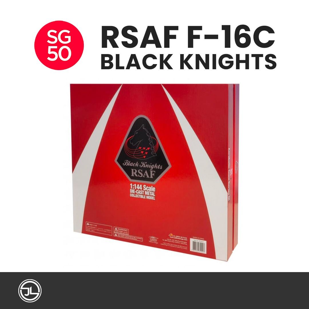 RSAF F-16C Black Knights Team (SG50 Edition) 1/144 Scale Collectible ...