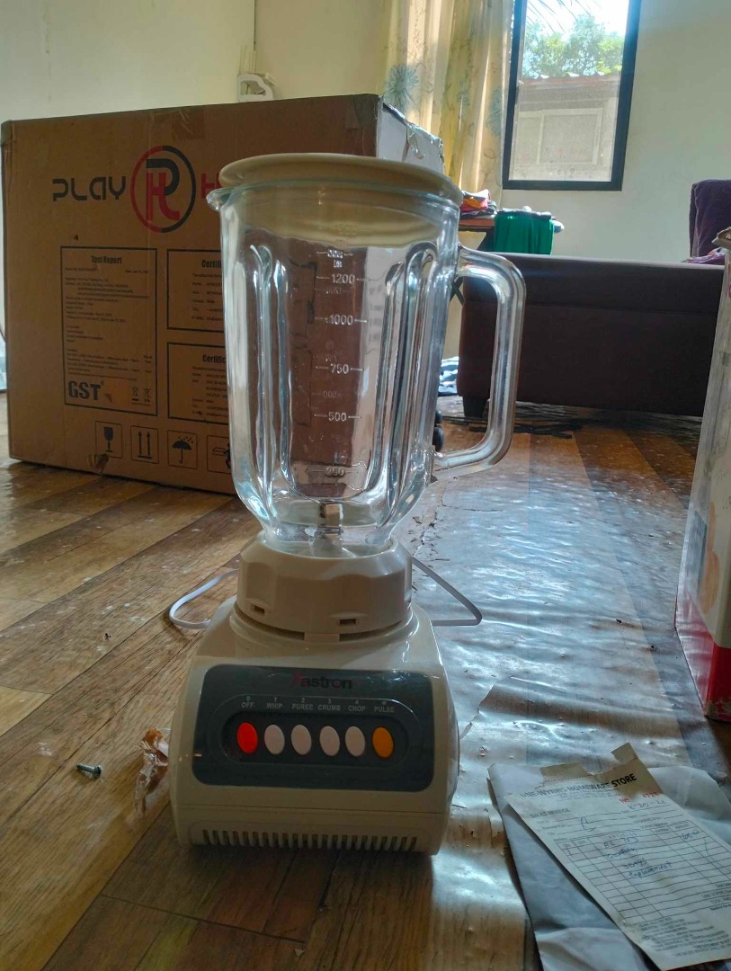 RUSH SALE Astron Blender with 1.5L Glass Jug (Wht) 250W on Carousell
