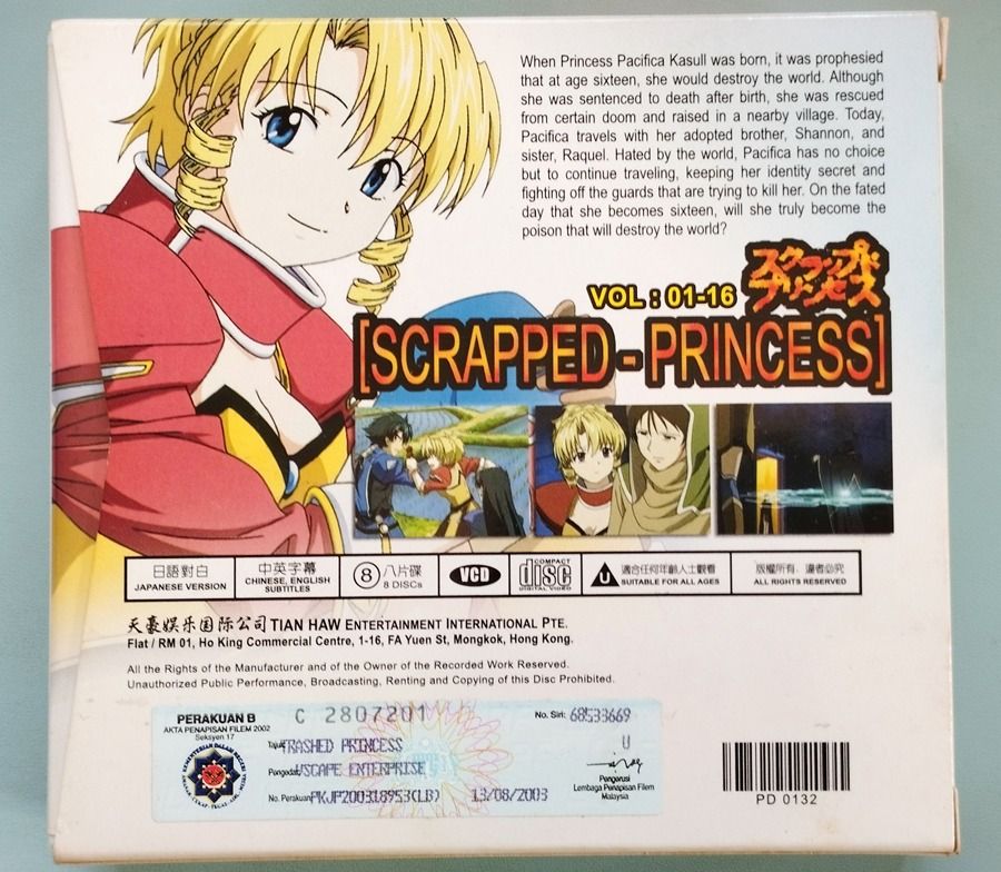 Scrapped-Princess Anime VCD, Hobbies & Toys, Music & Media, CDs & DVDs ...