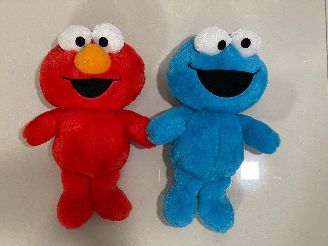Sesame Street 10” Elmo and Cookie Monster soft toys original, Hobbies & Toys, Toys & Games on ...