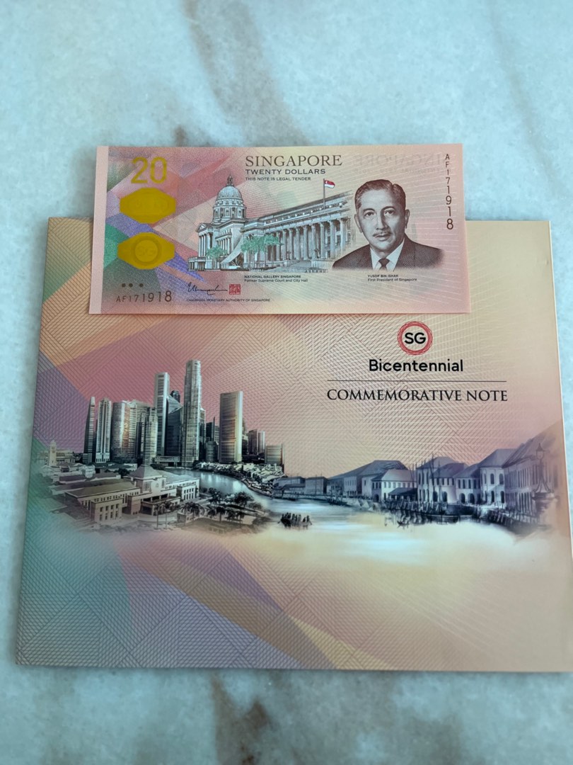 SG bicentennial commemorative $20 notes, Hobbies & Toys, Memorabilia ...