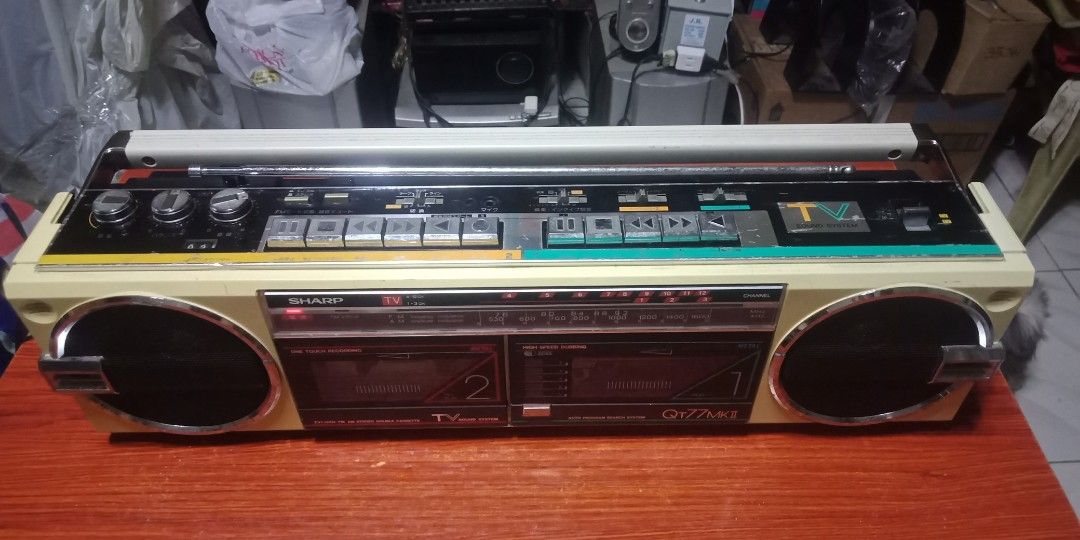 Sharp QT77 MKII Radio Cassette, Audio, Portable Music Players on Carousell