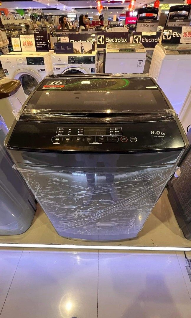 SHARP TOP LOAD FULLY AUTOMATIC WASHING MACHINE (A.I DRY FUNCTION), TV ...