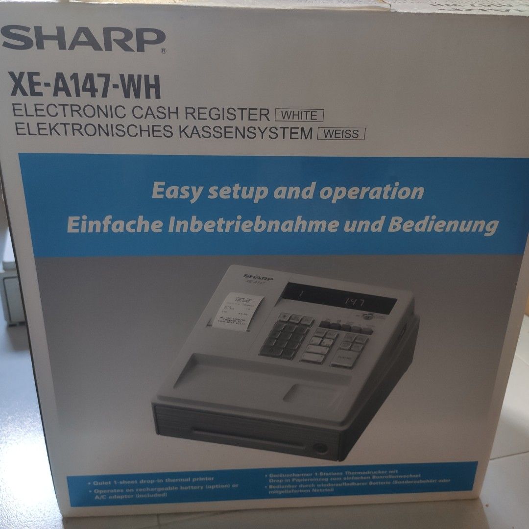 Sharp XE-A147-WH Electronics Cash Register, Computers & Tech, Office ...