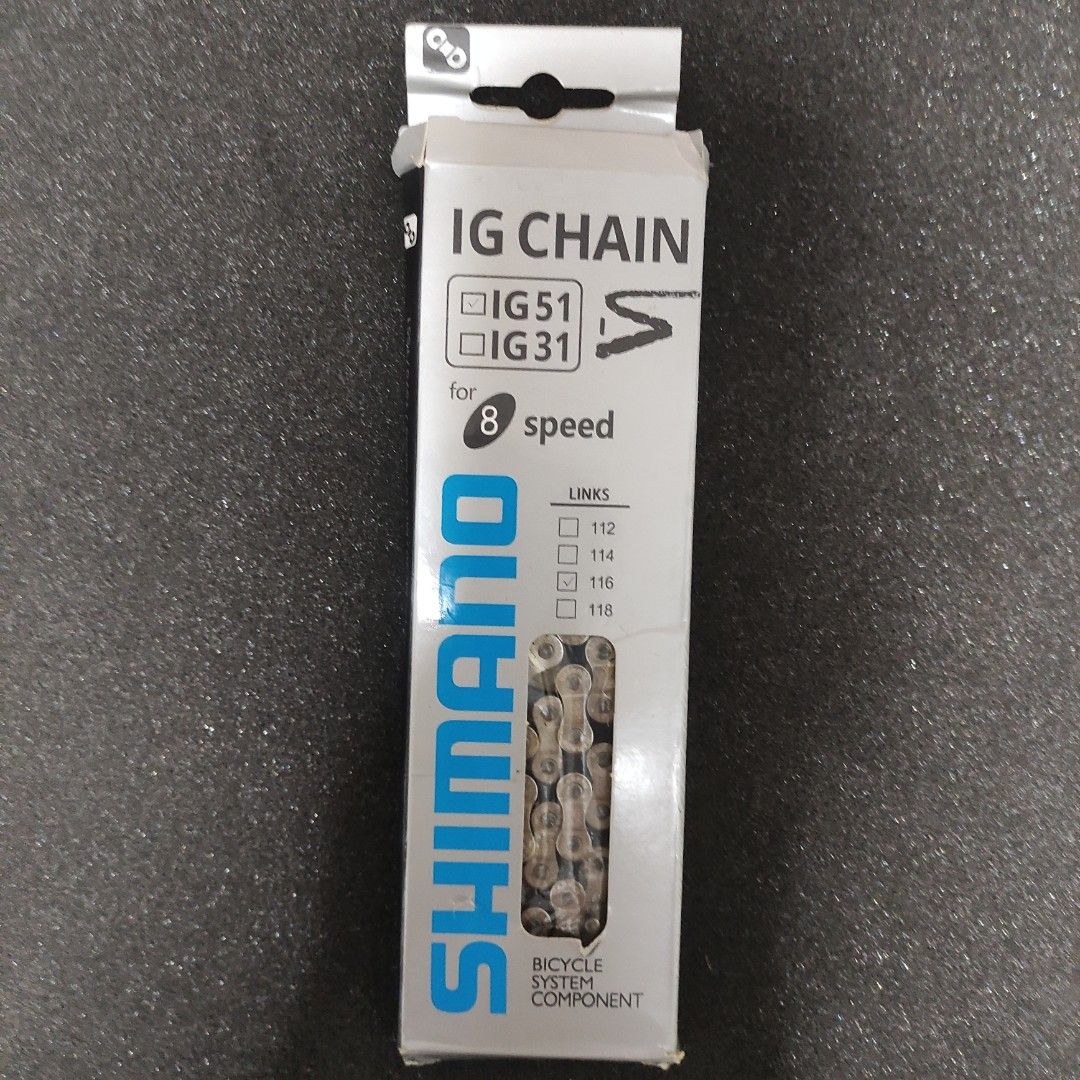 Shimano IG51 6/7/8 speed chain, Sports Equipment, Bicycles & Parts ...
