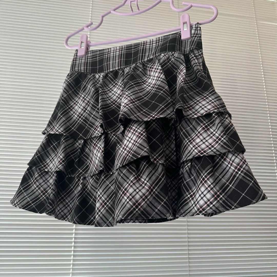 Shugo Chara! Y2K Layered Plaid Mini Skirt | Kawaii Visual Kei Japanese ...