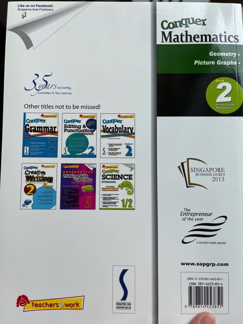 Singapore - Maths exercise book : Year 2, 興趣及遊戲, 書本 & 文具, 書本及雜誌 - 補充練習 ...
