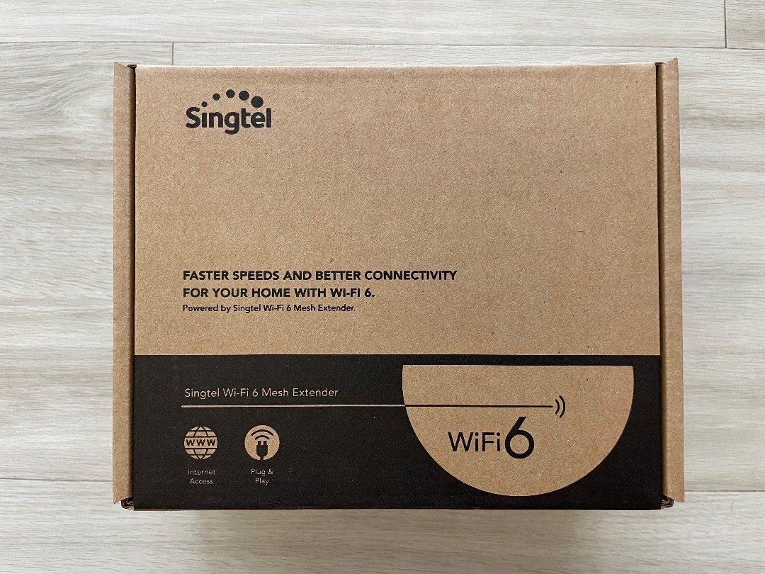 Singtel Wi-Fi 6 Mesh Extender, Computers & Tech, Parts & Accessories ...