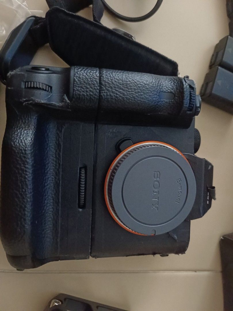 Sony a7rii with grip vg-c2em and misc, Photography, Cameras on Carousell