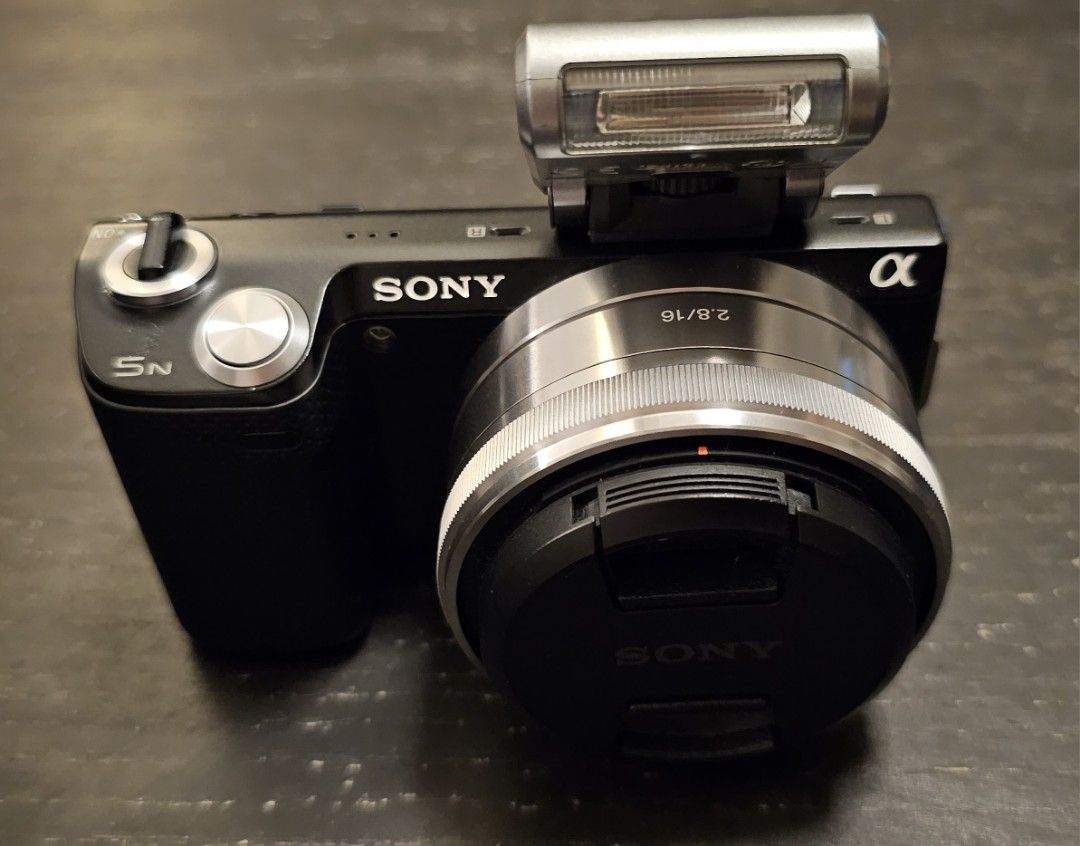 Sony NEX-5N HD Camera with 2 lenses., Photography, Cameras on Carousell