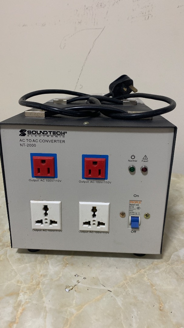 Soundtech Transformer 2000W, TV & Home Appliances, Electrical, Adaptors ...