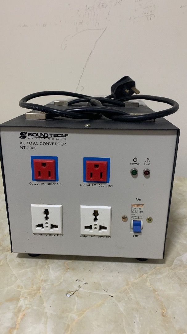 Soundtech Transformer 2000W, TV & Home Appliances, Electrical, Adaptors ...