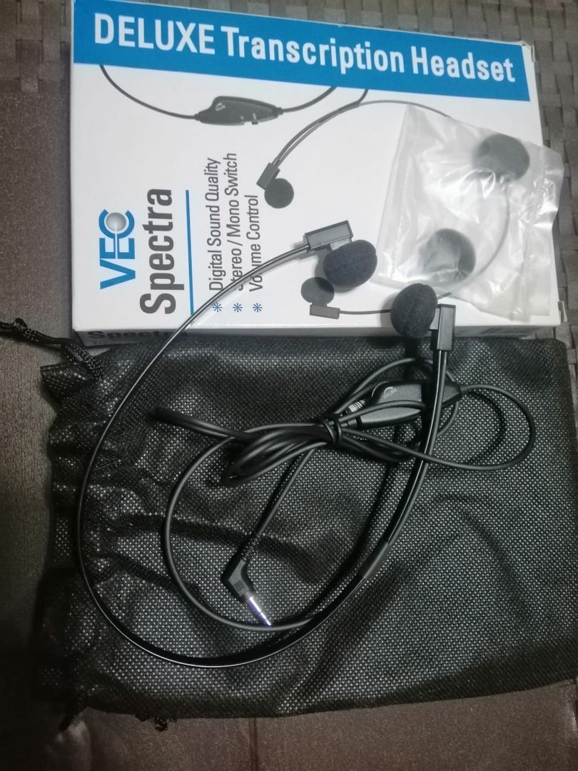 SPECTRA Transcription Headset, Audio, Headphones & Headsets on Carousell