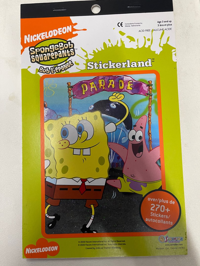 SpongeBob Sticker Book, Hobbies & Toys, Stationery & Craft, Other ...