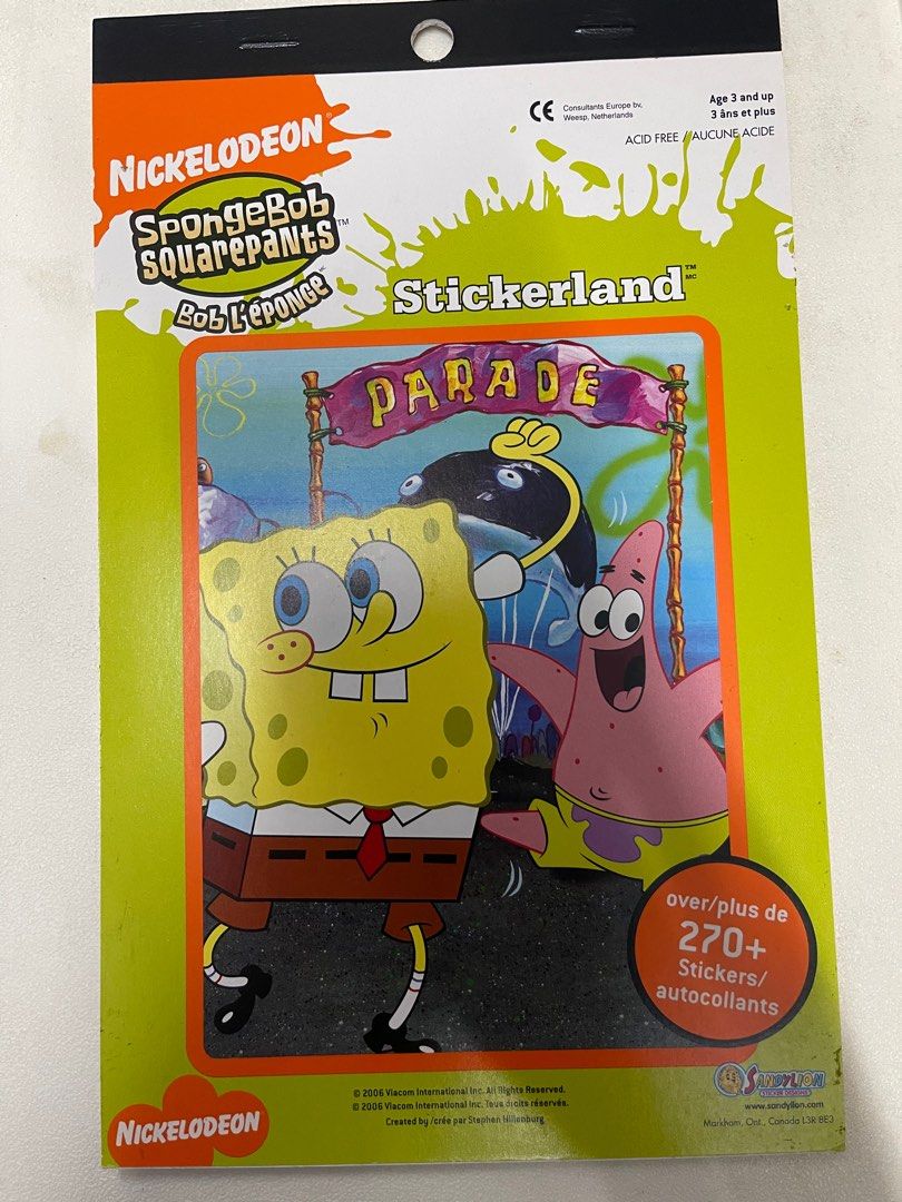 SpongeBob Sticker Book, Hobbies & Toys, Stationery & Craft, Other ...