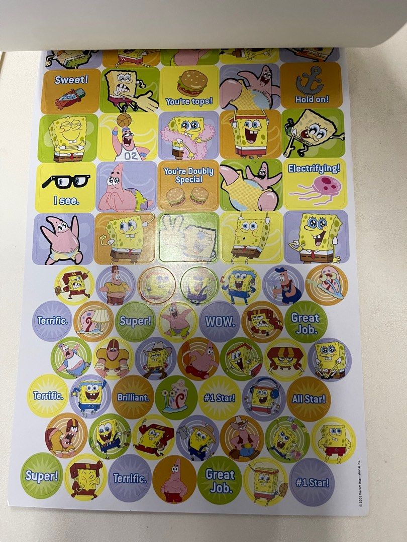 SpongeBob Sticker Book, Hobbies & Toys, Stationery & Craft, Other ...