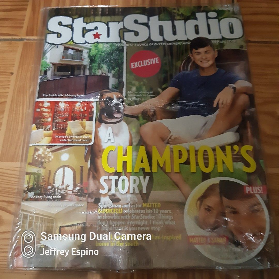 Star Studio Magazine Matteo Guidicelli on Carousell