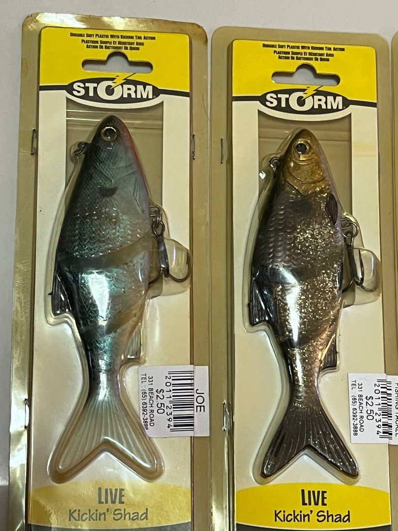 Storm Rubber Swim Bait, Sports Equipment, Fishing on Carousell