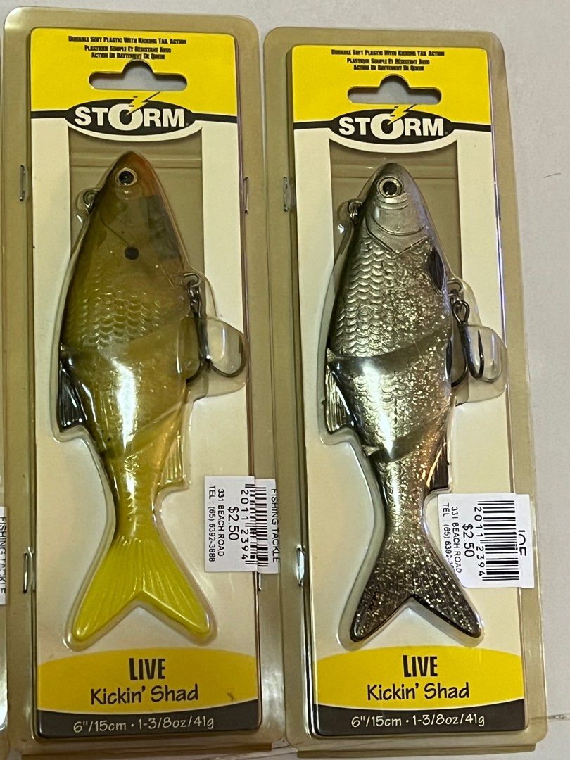 Storm Rubber Swim Bait, Sports Equipment, Fishing on Carousell