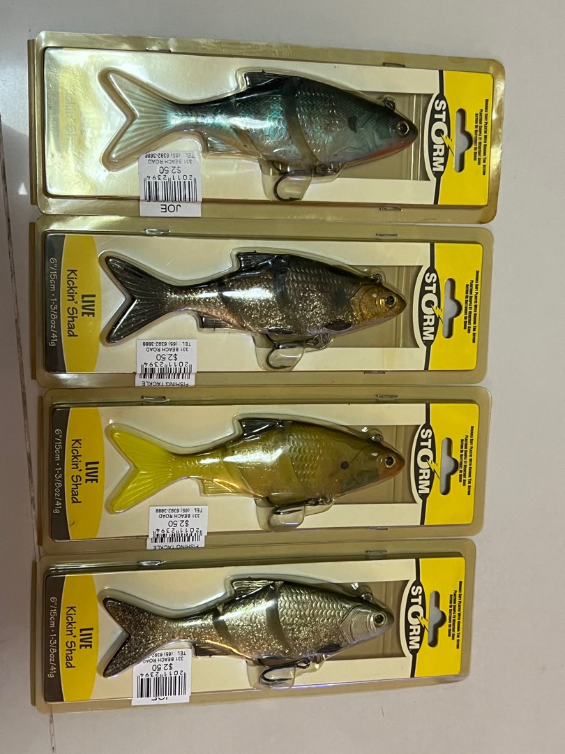 Storm Rubber Swim Bait, Sports Equipment, Fishing on Carousell