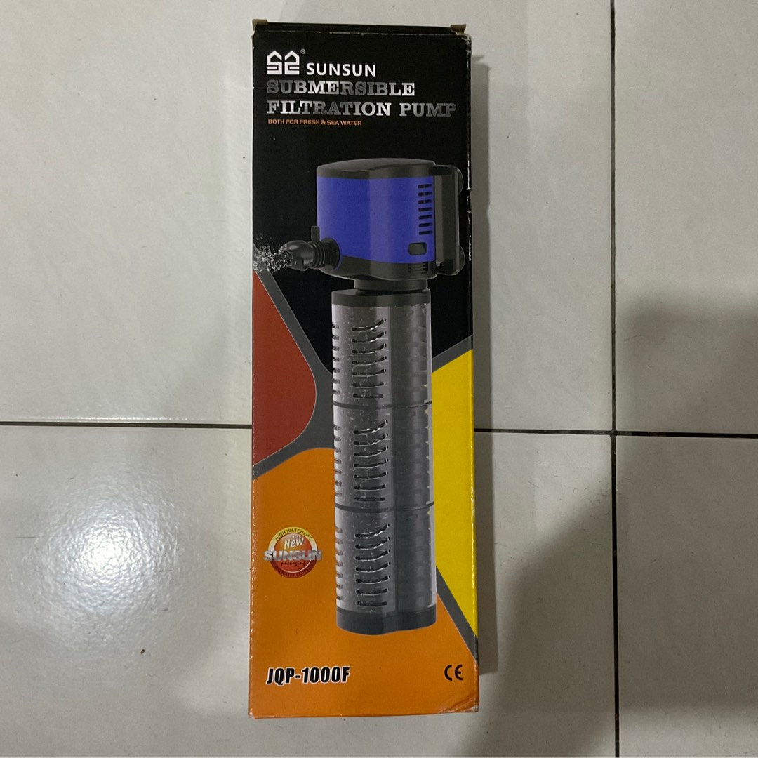 Sunsun JQP-1000F Submersible filtration Pump, Pet Supplies, Homes & Other Pet Accessories on ...