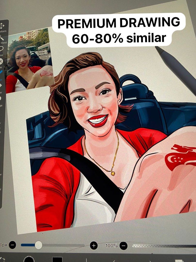 SUPER Premium OR REALISTIC PAINTING or cartoon Customised Caricature ...