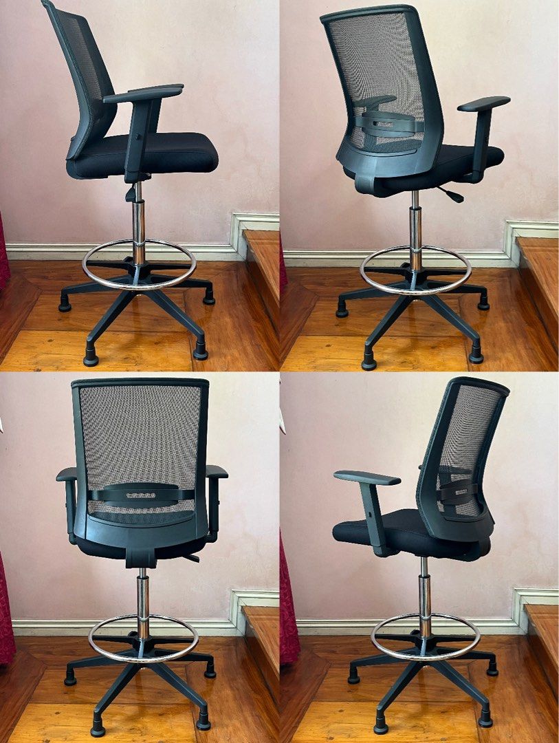 Tall Spinning Mesh Office Chair (immobile) on Carousell