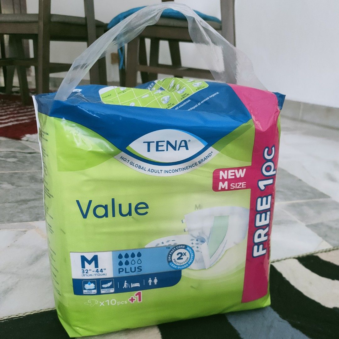 TENA Value Adult Diapers, Health & Nutrition, Assistive & Rehabilatory Aids, Adult Incontinence ...