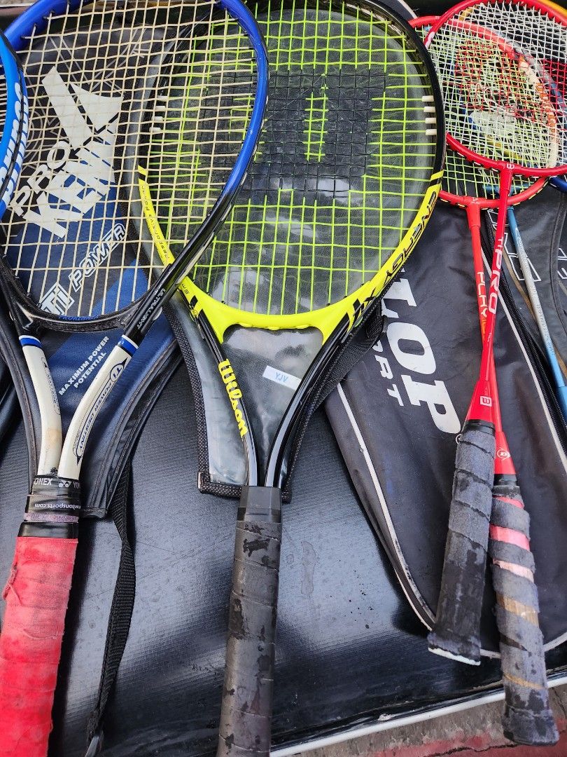 Tennis and Badmintpn Rackets, Sports Equipment, Sports & Games, Racket ...
