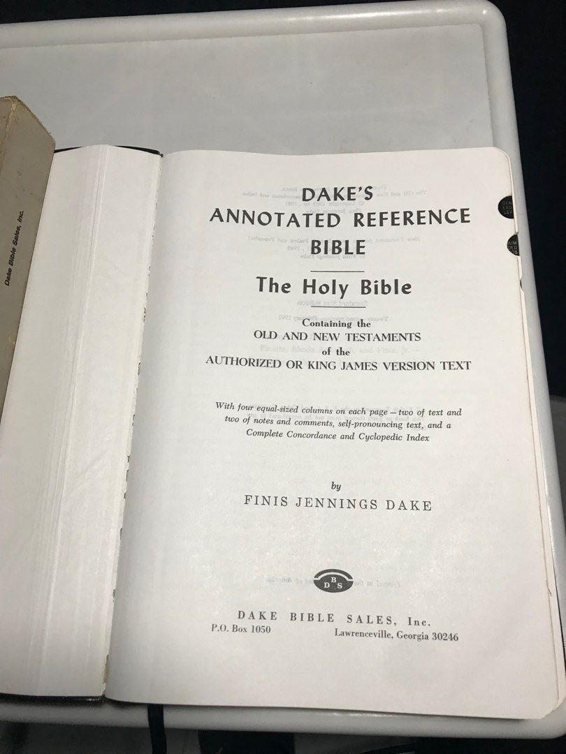 The Dake Annotated Reference Bible on Carousell